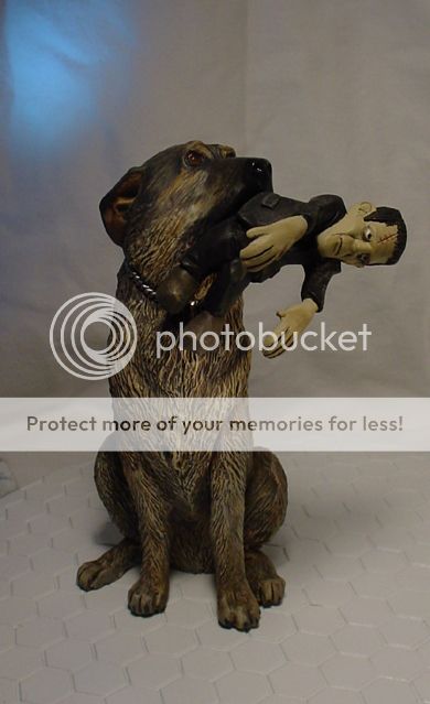 Chaney Jr./Pierce and "Moose" diorama